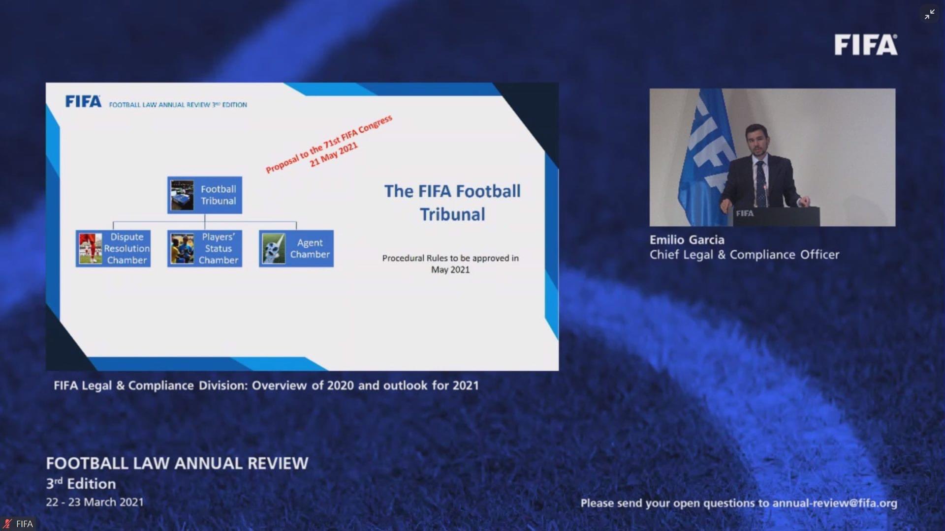 Resumen de la tercera edición del FIFA Law Annual Review – Winter ...